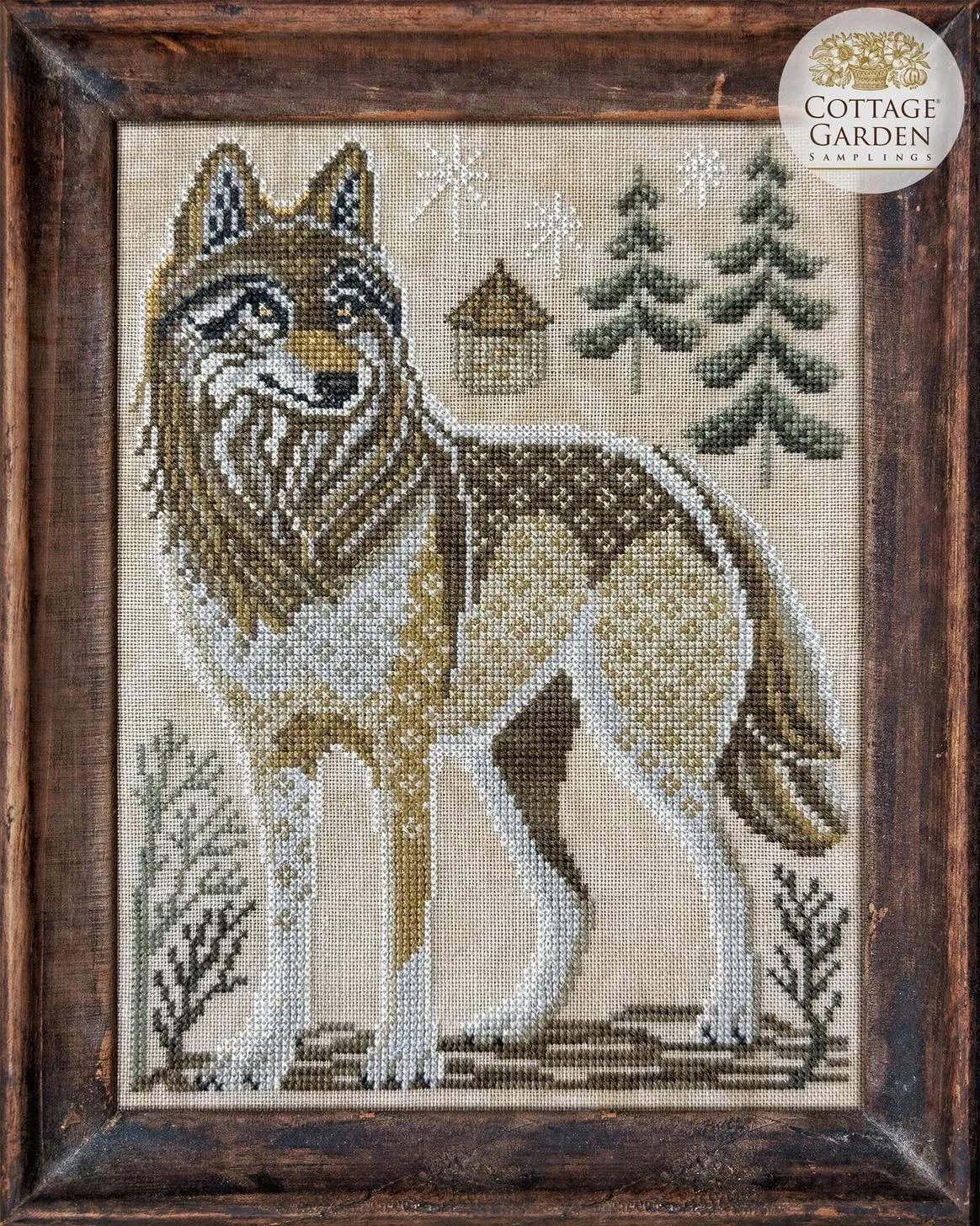 The Wolf by Cottage Garden Samplings – Millennial Fabrics