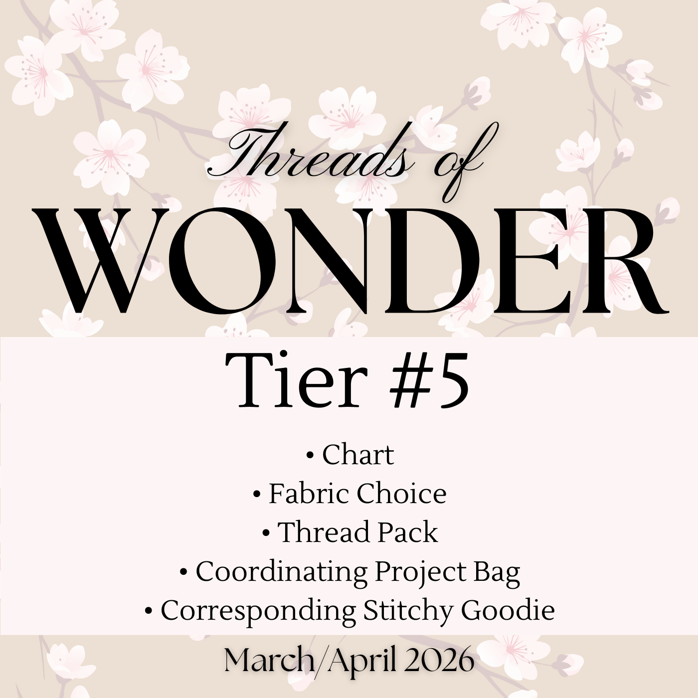 "The Artsy Housewife" Threads of Wonder March/April: Tier #5 ...